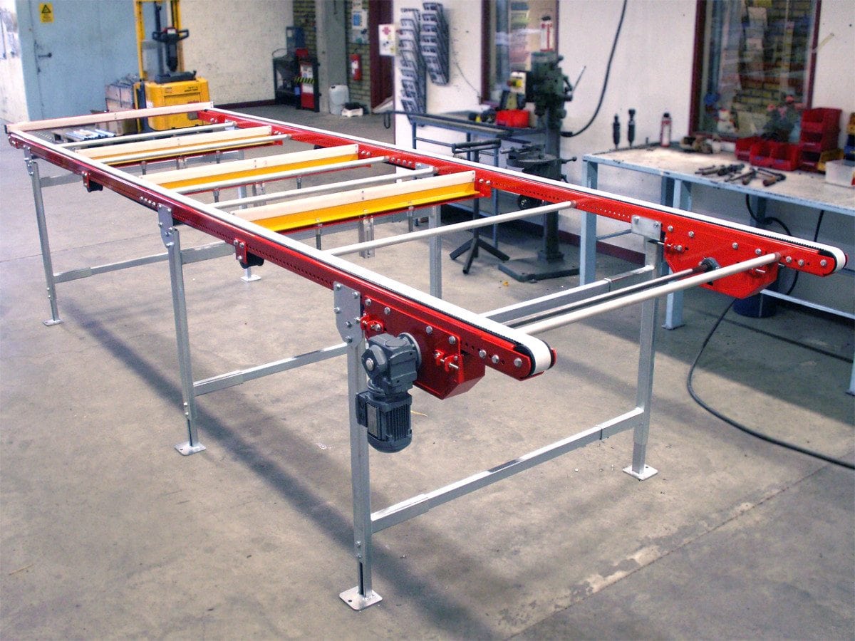 KRT100: Cog belt conveyor | Adapted as needed | MH Modules